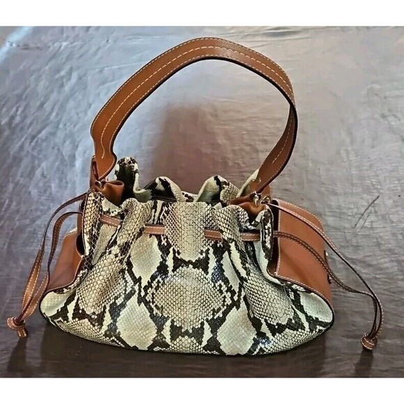 kate spade | Bags | New Rare Kate Spadenew York Snakeskin Drawstring ...